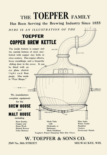 TOEPFER COPPER BREW KETTLE - Larger Than Life Prints